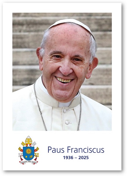 Bidprentje Paus Franciscus - H. Norbertusparochie